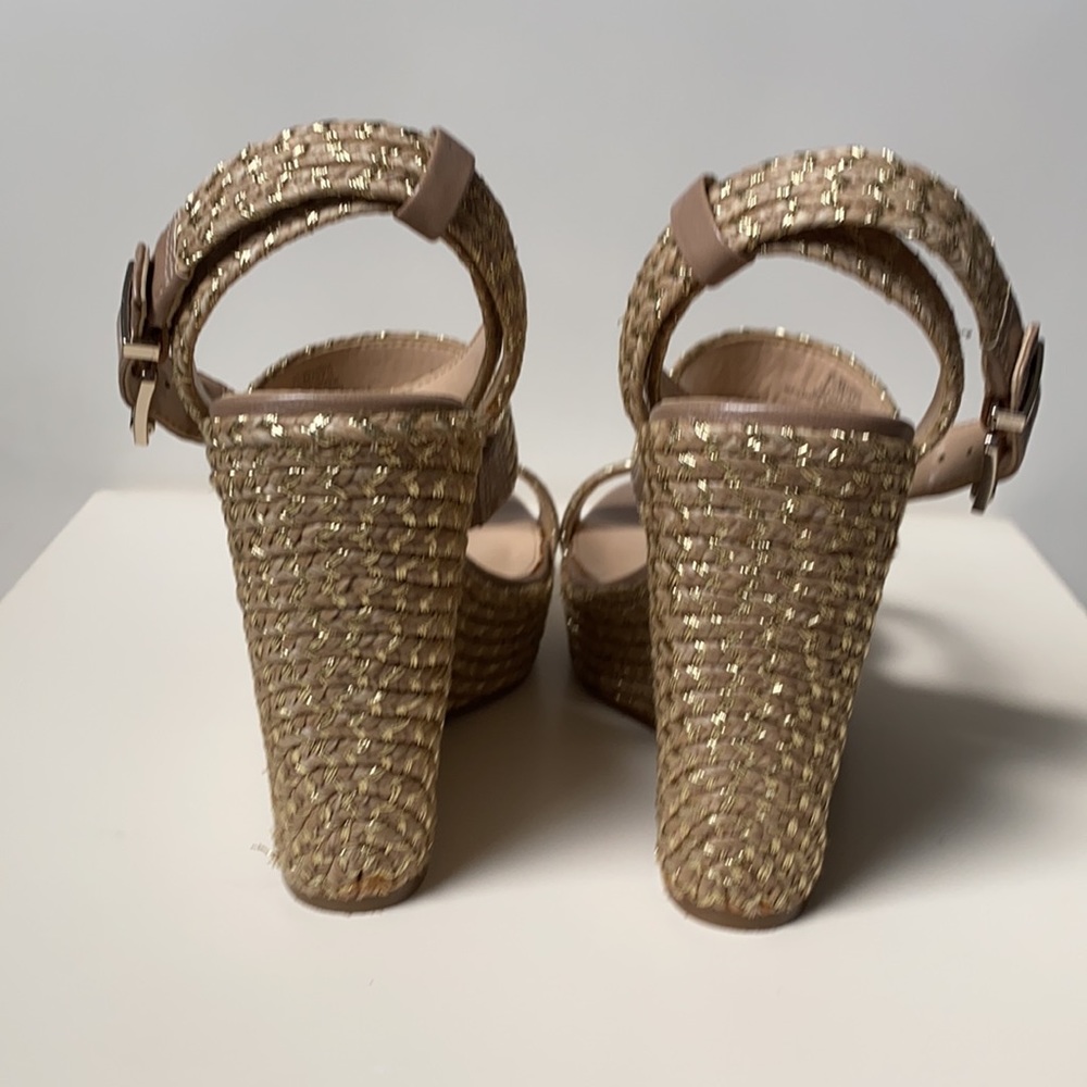 Vince Camuto Gold/Tan Platform Wedge - Gem